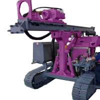China Diesel Solar Pile Driving Machine Highway Guardrail Pile Driving Rig Screw Pile Driver for sale