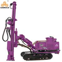 China Hydraulic DTH Drilling Rig 50m Depth Blast Hole Portable Down The Hole Drilling Machine for sale