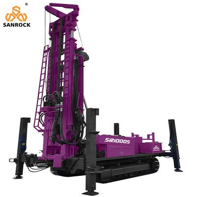 China Depth 1000m Water Well Drilling Rig Crawler Drilling Rig Hydraulic Water Drilling Rig Machine for sale
