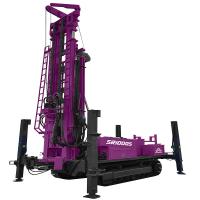 China Portable Water Well Drilling Rigs Deep Well Drilling Machine Lifting Force 52T Water Well Drill Rig for sale