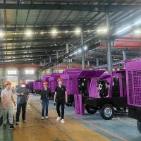 China 15HP Rotary Screw Air Compressor Diesel Driven Mobile Single Screw Air Compressor for sale
