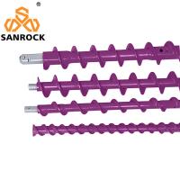 China High Speed Anger Drill Pipe Single / Double Spiral Blades Threaded Drill Rod Twist Drill Pipe for sale