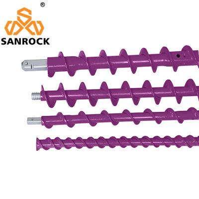 China High Speed Anger Drill Pipe Single / Double Spiral Blades Threaded Drill Rod Twist Drill Pipe for sale