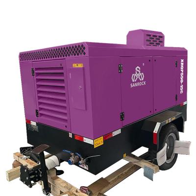 China Screw Air Compressor 2 Wheels High Pressure Air Compressor Machine Small Air Compressor for sale
