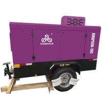 China Screw Air Compressor Diesel Powered Rotary Air Compressor Machine Portable Air Compressor for sale
