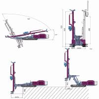 China 360° Rotary DTH Drilling Rig with Max. 150m Drilling Depth and Hydraulic Controlling for Hard Rock Blast Holes for sale