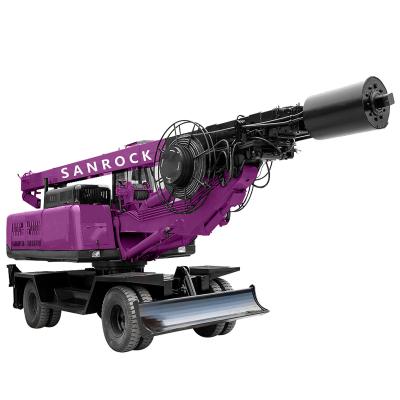 China Impact Rotary Drill Rig Infrastructure Projects Construction Machine Mobile Drilling Rig for sale