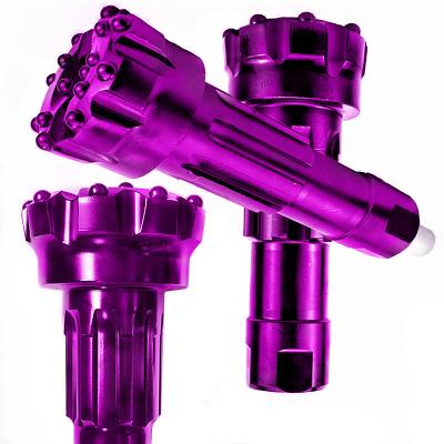 China Mining DTH Drill Bit Heat Treatment Processes Hard Rock Drilling Tools DTH Hammer And Bits for sale