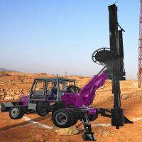 China Wheel Mounted Rotary Drilling Rig Slope Stabilization Projects Engineering Drilling Machine for sale
