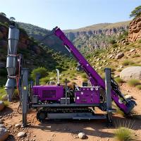 China Reverse Circulation Drilling Rig with 132KW Diesel Power for 500m Drilling Depth and Hydraulic Controlling for sale