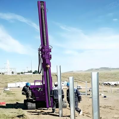 China Hydraulic Pile Driver Machine Precise Depth Building Foundation Pile Drilling Rig Anchor Crawler Pile Driver for sale
