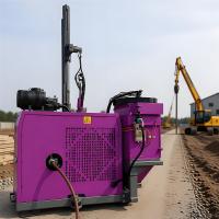 China Solar Pile Driver Installation Highway Guardrail  Pile Driving Equipment Crawler Pile Drilling Rig for sale