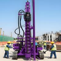 China Diesel Pile Driver Urban Development Engineering Drilling Rig Ground Screw Pile Drilling Machine for sale