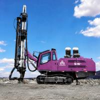 China Crawler Drilling Rig Machine Water Cooled Turbo Engine More Power Consumes Less Fuel Hydraulic DTH Drilling Rig for sale