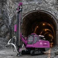 China Crawler Drilling Rig Machine Water Cooled Turbo Engine More Power Consumes Less Fuel Hydraulic DTH Drilling Rig for sale