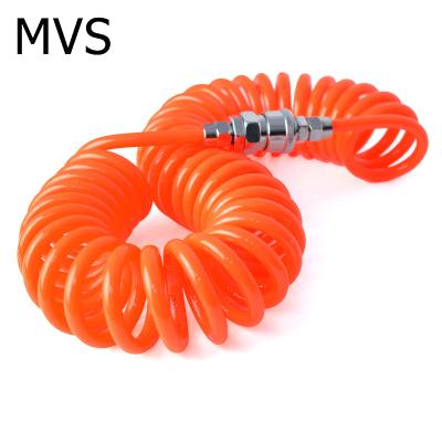 China Plastic Sheet 3M Length MVS 6*4mm Airline Hose Pneumatic Tube Spiral Cable For PU Pipe Tubing for sale