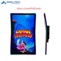 China 43'' J Curved PCAP Touch Monitor With 3M/ELO Protocol For Gaming for sale