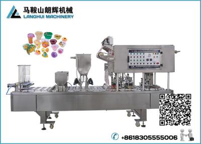 China Automatic Honey Small Plastic Cup Filling Sealing Machine for sale