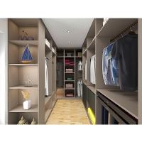 China Customizable Wood Panel Furniture 2400mm height clothes cabinet organizer for sale