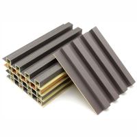 China Uv Resistant Wpc Facade Cladding Wpc Slatted Cladding For Outdoor for sale