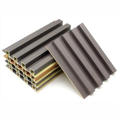 China Uv Resistant Wpc Facade Cladding Wpc Slatted Cladding For Outdoor for sale
