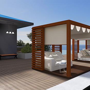 China Co Extrusion Wood Plastic Composite Exterior Wall Cladding 222mm×25mm for sale