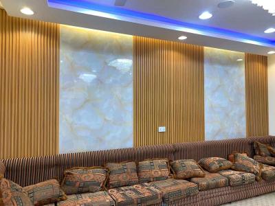 China Laminated Wpc Indoor Wall Panel Water Resistant 15cmx26mmx3m for sale