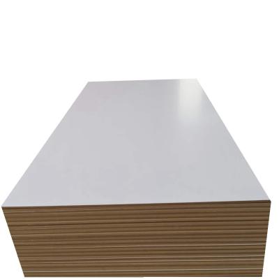 China Elegant White Melamine Mdf Sheets Wooden Furniture Board 1220*2440mm for sale