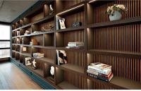 China FSC Wooden Grain Interior WPC Wall Panel Moisture Proof Customized Logo for sale