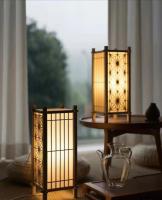 China Living Room Wood Kumiko Craft Kumiko Wooden Lamp Simple Patterns for sale