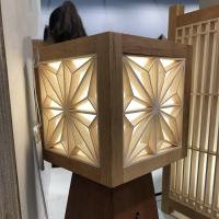 China Rustic Decorative Wood Kumiko Led Water Bubble Wood Divider Screens For Restaurant for sale