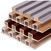 China Easy Install Walnut Color Eco Wood Laminate Decorative Wall Cladding 155*9 WPC Panels for sale