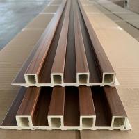 China Modern Style Wood Grain Solid Color Decorative WPC Wall Panel for Living Room for sale