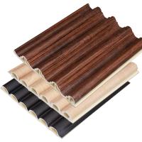China Factory Indoor Decor Wood Plastic Composite PVC Coating Cladding Fluted Wall Board WPC Interior Wall Panel for sale