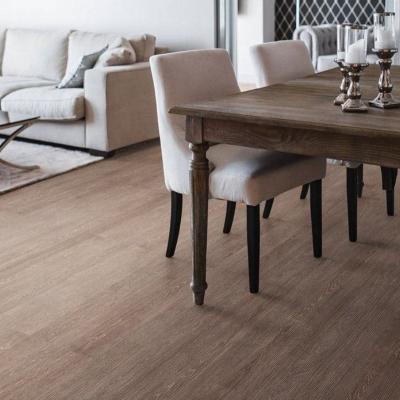 China 4mm Piso Sps Flooring Pvc Tile Interlock Click Lvt Spc Plastic Wood Grain Vinyl Indoor Floor for sale