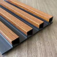 China Pvc Wpc Interior Wall Fat Panel 3D Decor Wpc Wall Panel For Interior Hotel Bamboo Design for sale