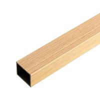 China Composite Wpc Rectangular Timber Tube For Wall Partition for sale
