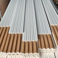 China Wholesale Price Modern Design WPC Wall Board Anti-Static Interior Wood Slat Wall Panel for Indoor Waterproof WPC Wall Cladding for sale