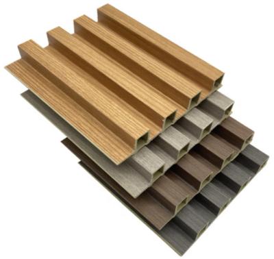 China Waterproof Integrated Other Wall Board Curved Wood Panels Pvc Wall Decor Interior Slat Wpc Wall Panel for sale