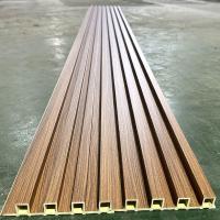 China Chinese Factory WPC Fluted Wall Panel PVC Board Slatted WPC Panel for Interior Decoration Wpc Wall Panel for sale