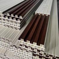 China Fluted Wall Panel Cladding Wood Plastic Composite WPC Wall Ceiling Panel Laminated Wood Veneer for sale
