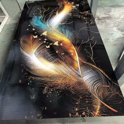 China 4x8 ft PVC Uv Marble Sheet PVC UV Wall Panel Marble Alternative Panel Marble Replacement 3mm Pvc Uv Sheet for sale