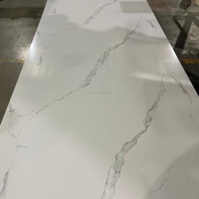 China High Gloss Waterproof Scratch Resistant UV Marble Sheets For Kitchens Bathrooms for sale