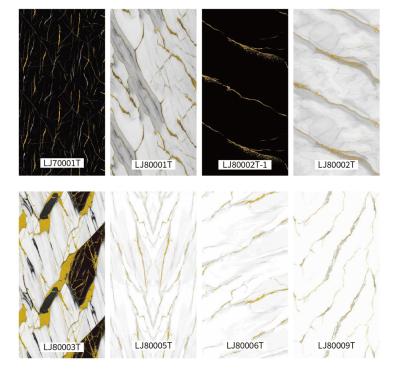 China Thickness 3mm PVC Wall Panel / PVC Marble UV Sheet Processing Service Moulding 1220x2440mm for sale