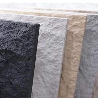 China Modern Design Outdoor Exterior Decorative PU Faux Rock Polyurethane Stone Panel With Geometric Pattern for sale