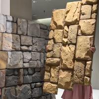 China Lightweight FPC Art Stone Panels Modern PU Mushroom Castle Wall Board For Hotel Exterior Brick Cultural Stone Background Wall for sale