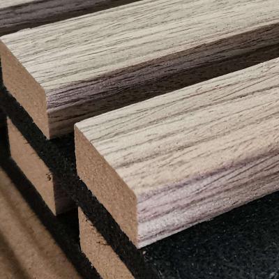 China Wooden Slat Acoustic Panels for Sound Absorption Decorative Interior Wall Covering for Living Room Bedroom Office for sale