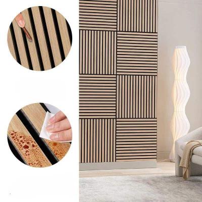 China Wholesale Luxury Style Acoustic Panels Soundproof Wood Slat Wall Panels Wooden Acoustic Wall Panels for sale