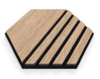 China Modern Design Acoustic Panel Cross-Border Wooden Grille Decorative Wall Panel Flexible Flame Retardant TV Background Wall for sale