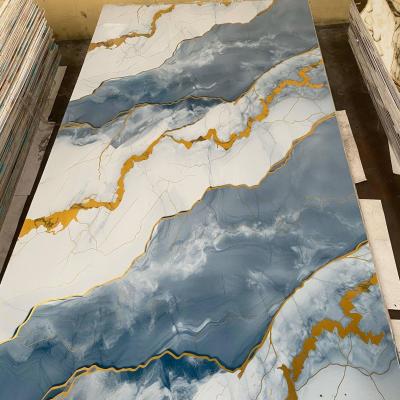 China Factory Direct Sale High Strength UV Sheet PVC Marble Wall Panel 3D Printing UV Boards Waterproof Plastic Material for sale